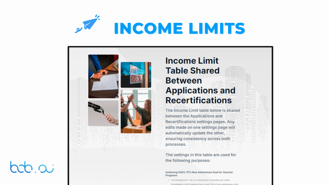 Bob.ai | Income Limit Table Shared Between Applications and ...